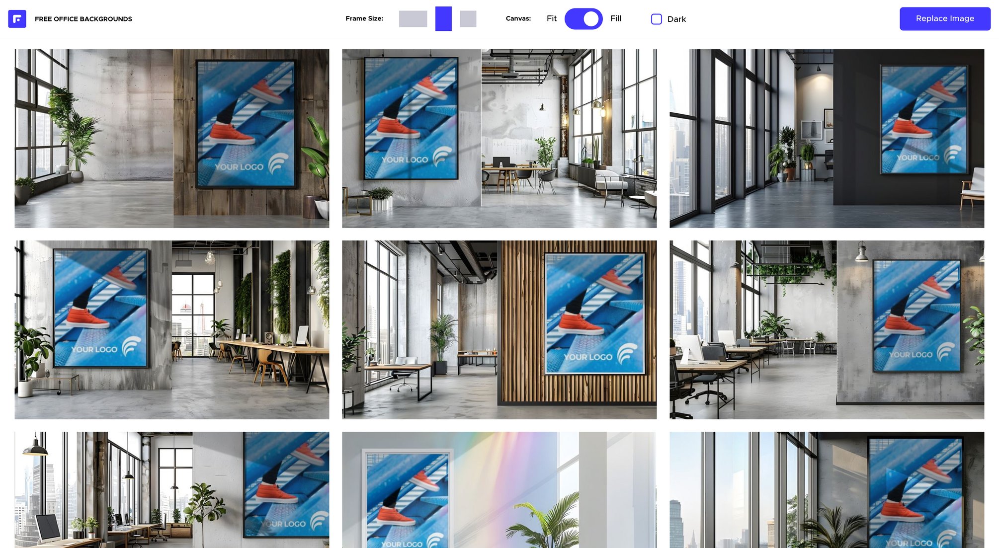 Generating Zoom Office Backgrounds with Design Huddle